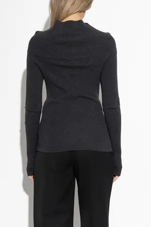 LISA YANG Claudina Fitted Sweater - Grey