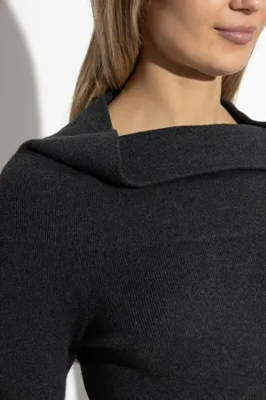 LISA YANG Claudina Fitted Sweater - Grey