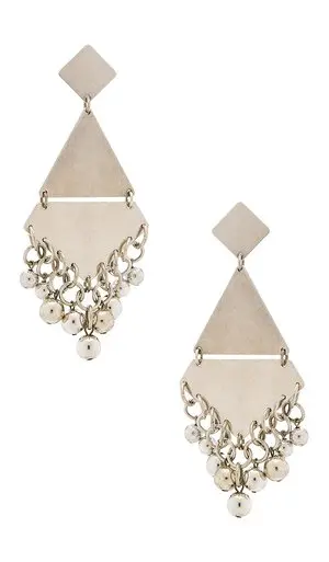 Isabel Marant Mia Pendant Earrings - Silver