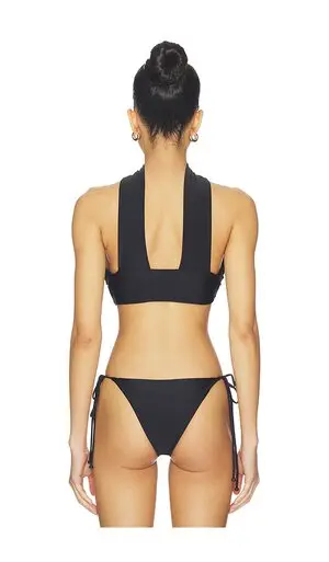 LESLIE AMON Sun Bandeau Neck Bikini Top