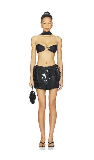 LESLIE AMON Sun Bandeau Neck Bikini Top