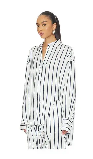 Attico Striped Button Down Shirt
