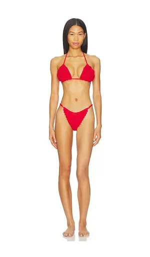 CAPITTANA Rose Bikini Bottom - Red