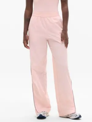 Athleta On The Move Mid Rise Track Pant - Pink Sand/slate
