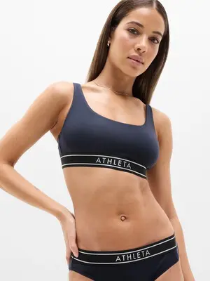 Athleta Low Key Bralette A-c - Navy