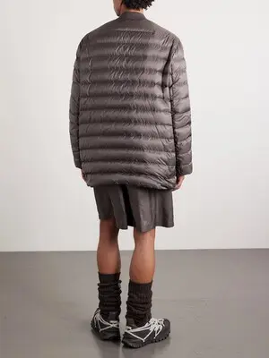 Rick Owens Moncler + Quilted Padded Shell Down Parka - Brown