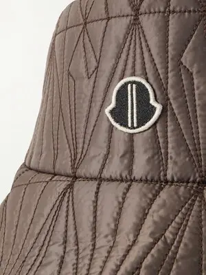 Rick Owens X Moncler Padded Quilted Shell Bucket Hat