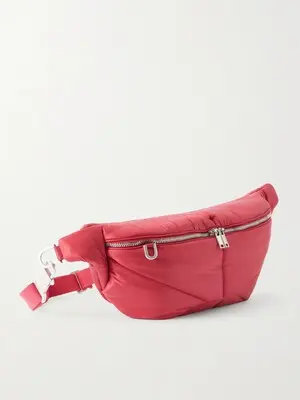 Rick Owens Moncler Quilted Padded Belt Bag - Red
