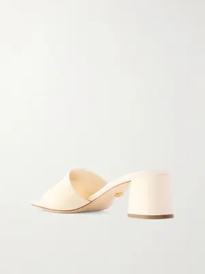 Versace Embellished Leather Mules