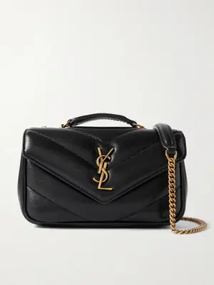 Saint Laurent Loulou Mini Matelassé Leather Shoulder Bag