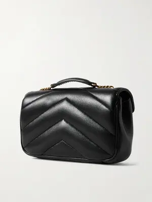 Saint Laurent Loulou Mini Matelassé Leather Shoulder Bag