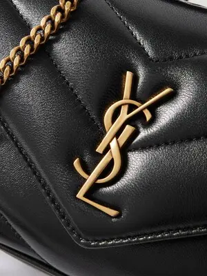 Saint Laurent Loulou Mini Matelassé Leather Shoulder Bag