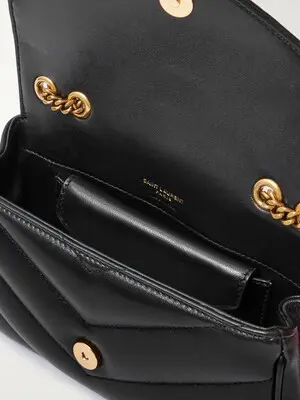 Saint Laurent Loulou Mini Matelassé Leather Shoulder Bag
