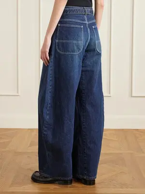 Sacai High-rise Barrel-leg Jeans