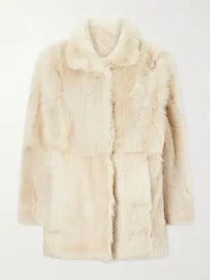 KALLMEYER Donna Reversible Shearling Coat - Neutrals