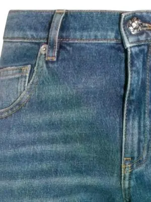 Blumarine Distressed Straight Leg Jeans