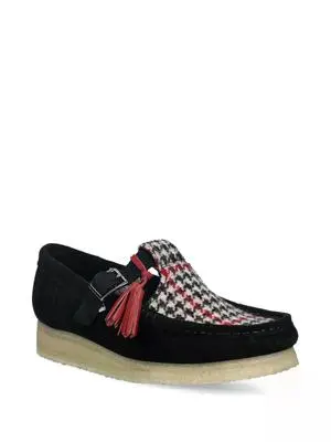 Clarks Wallabee T-bar Loafers - Black
