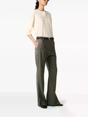 Studio Nicholson Mitra Split Hem Trousers - Grey