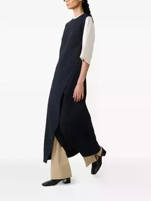 Studio Nicholson Asymmetric Wrap-front Corus Dress - Black