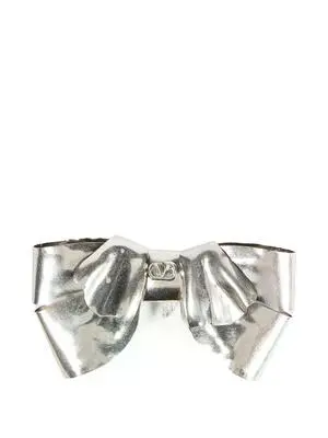 Valentino Garavani Trop Chou Bow Brooch - Silver