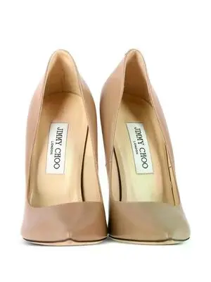 JIMMY CHOO Anouk Pointed-toe Pumps - Neutrals