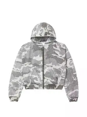 VALE FOREVER Crystal-embellished Camouflage Jacket