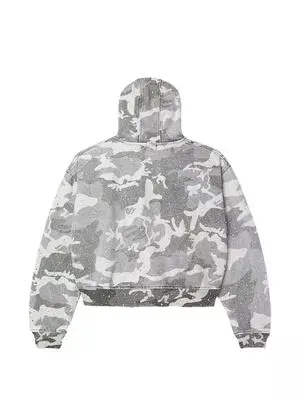 VALE FOREVER Crystal-embellished Camouflage Jacket