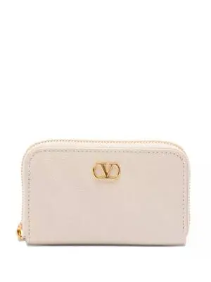 Valentino Garavani Logo-detail Wallet - Neutrals