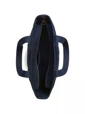 Polo Ralph Lauren Embroidered-logo Top-handle Tote - Blue