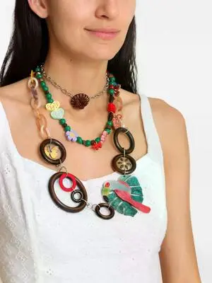 AMIR SLAMA Bead-embellished Necklace Set