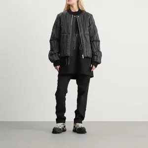 Rick Owens X Moncler Geocamo Flight Jacket - Black