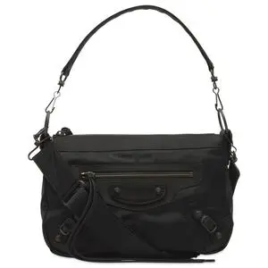 Balenciaga Le City Moto Nylon Tote - Black