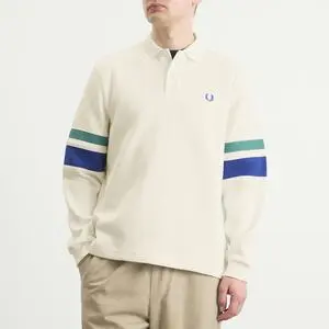 Fred Perry Tipped Long Sleeve Polo Shirt