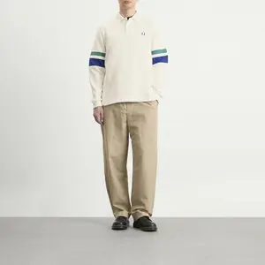 Fred Perry Tipped Long Sleeve Polo Shirt