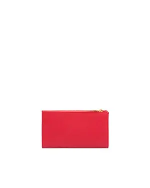Prada Large Saffiano Leather Wallet - Fiery Red