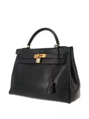 Hermès 1993 32 Kelly Leather Tote - Blue