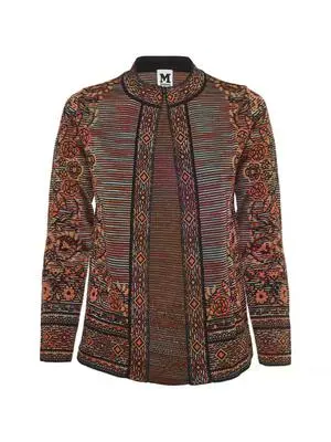 Missoni Long-sleeved Floral Cardigan - Red