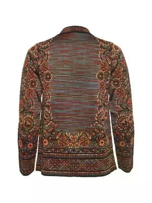Missoni Long-sleeved Floral Cardigan - Red