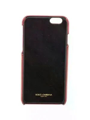 Dolce & Gabbana Lizard-embossed Crystal-embellished Phone Case