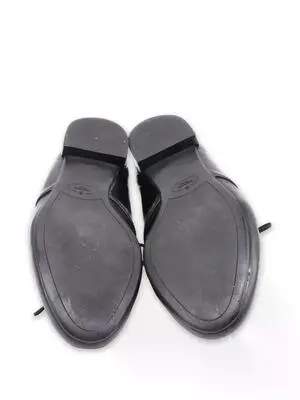 Prada Lace-up Patent Leather Loafers