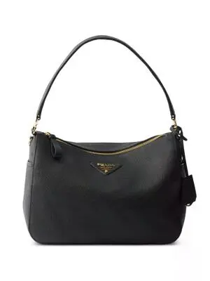 Prada Leather Shoulder Bag - Black
