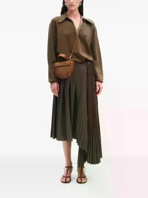 WANDLER Hortensia Leather Shoulder Bag - Brown