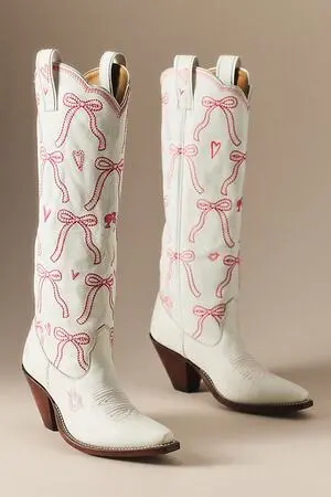 Women's Tall White Boots