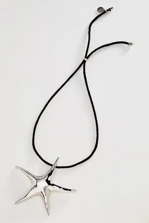 LELET NY Nala Star Pendant Necklace - Rhodium