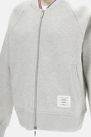 Thom Browne Pique Loopback Bomber - Grey