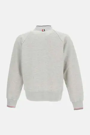 Thom Browne Pique Loopback Bomber - Grey