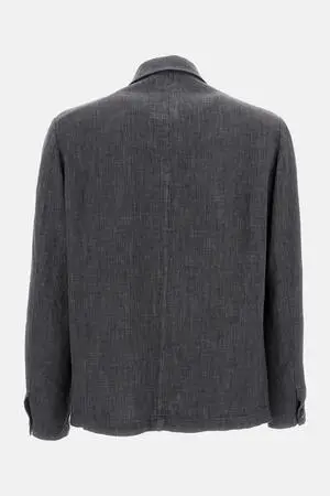 Barena Venezia Visal Wool Over-shirt - Grey
