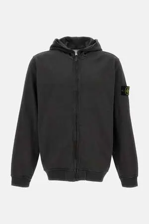 Stone Island Diagonal Fleece Zip-up Hoodie