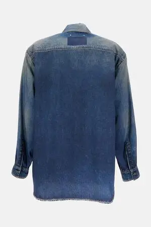 GOLDEN GOOSE Patty Oversized Shirt - Blue