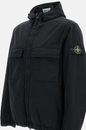 Stone Island Hooded Jacket - Black